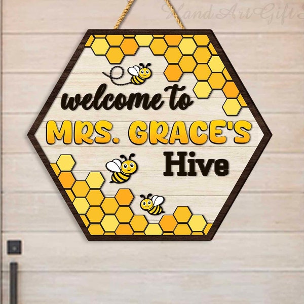 Bee Door Sign - Etsy