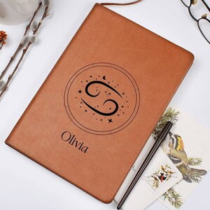 Zodiac Sign Journal for Her, Personalized Astrology Journal ...