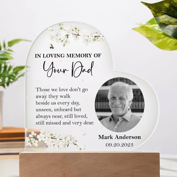 Personalised in Memory Acrylic Sign - Etsy UK