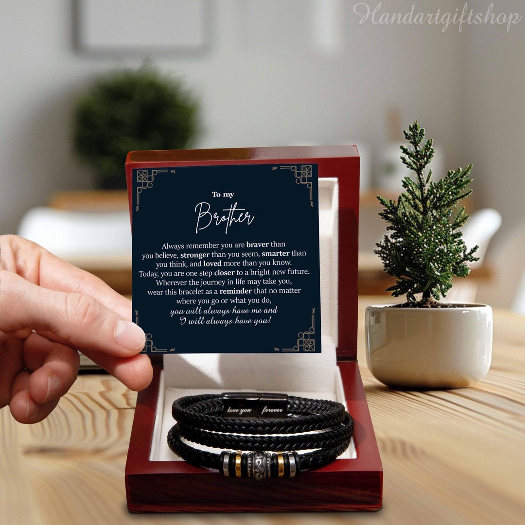 Meaningful Bracelet for Brother, Gift for Brother From Sister, Brother ...