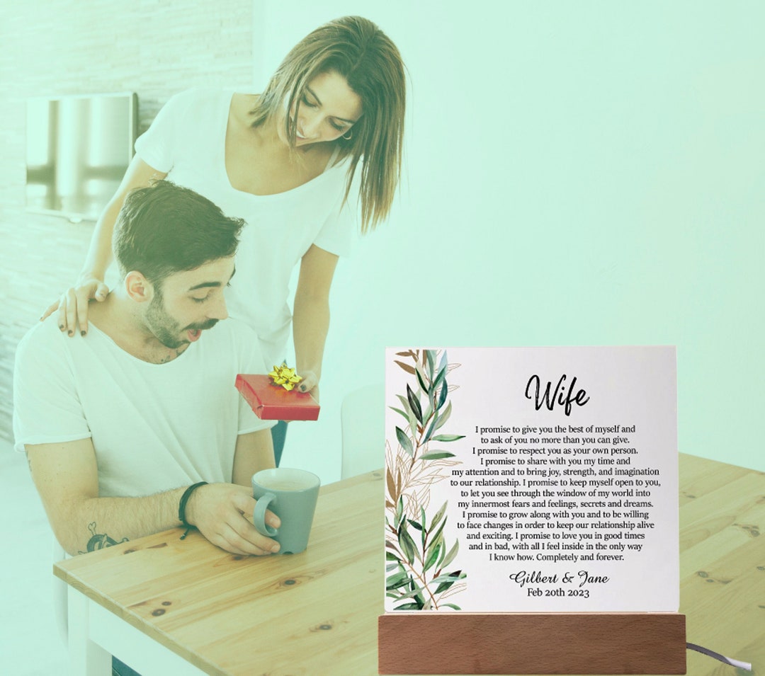 Vow Wedding Acrylic Sign, Personalized Wedding Vow Signs, Custom ...