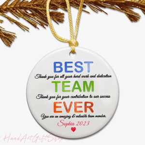 Best Team Ever Ornament, Best Team Ever Gifts for Coworkers Bulk ...