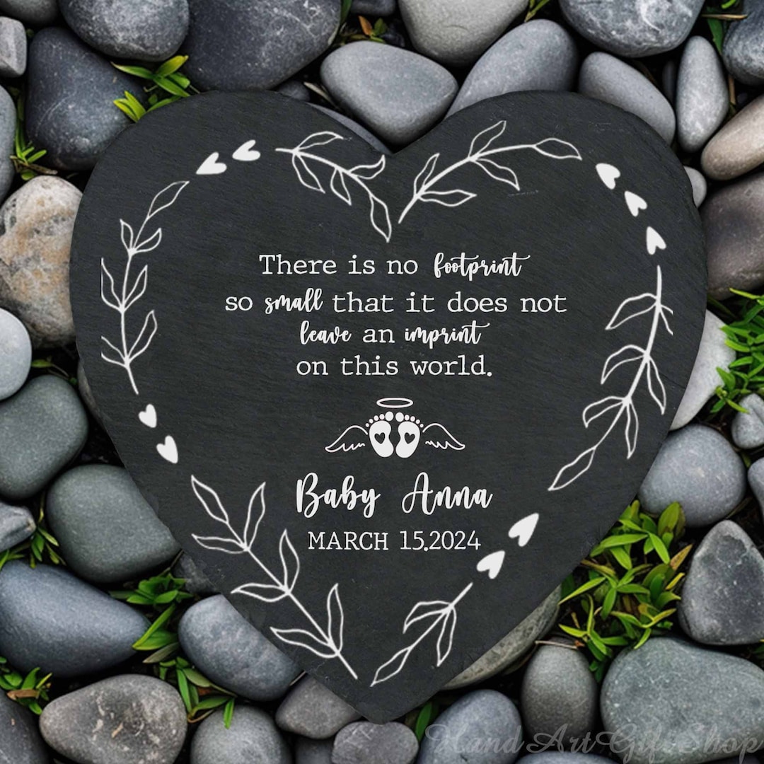 Personalized Baby Memorial Stone, Loss of Infant Child Memorial Stone ...