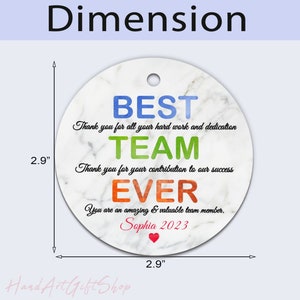 Best Team Ever Ornament, Best Team Ever Gifts for Coworkers Bulk ...
