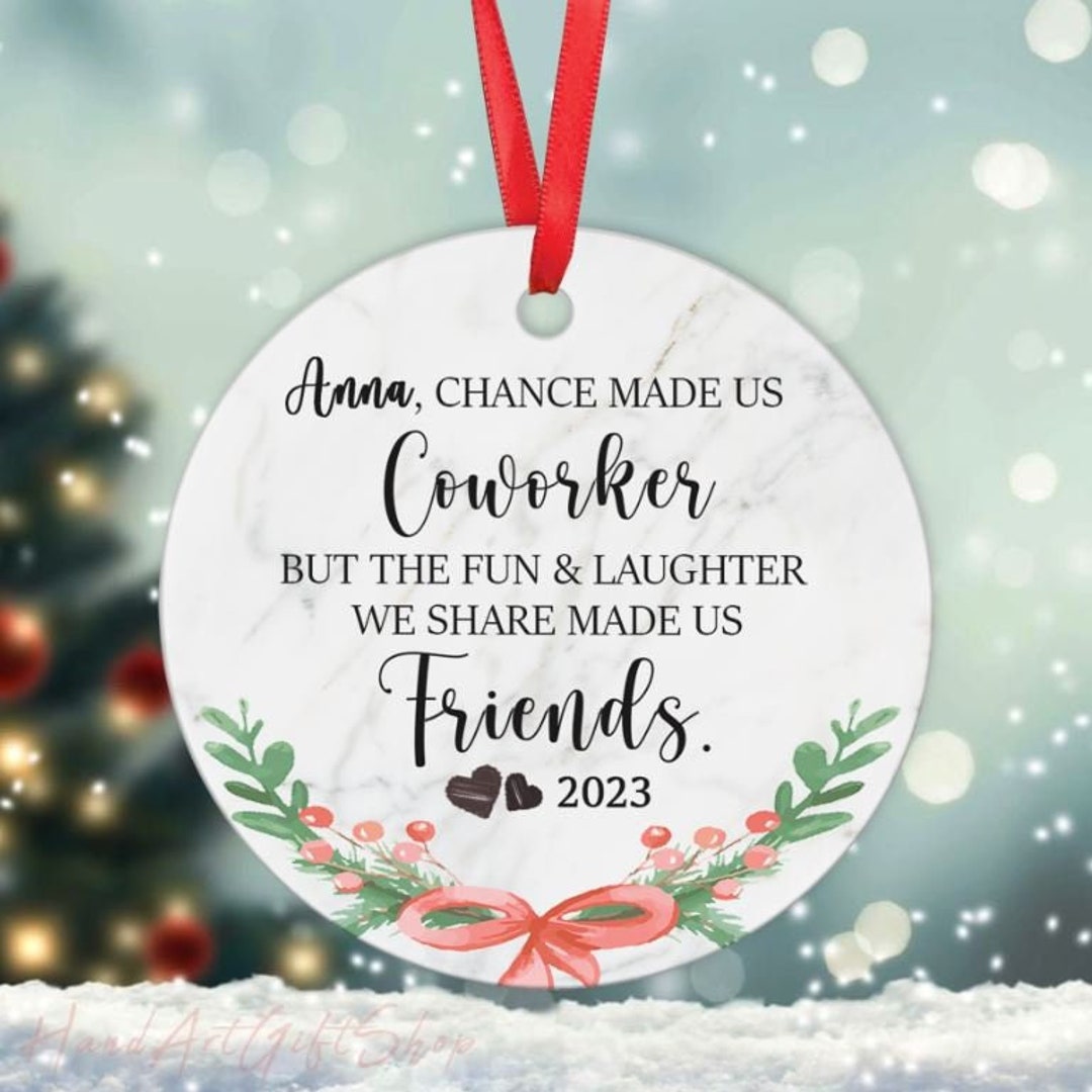 Coworker Christmas Ornament Gifts, Personalized Christmas Ornament ...