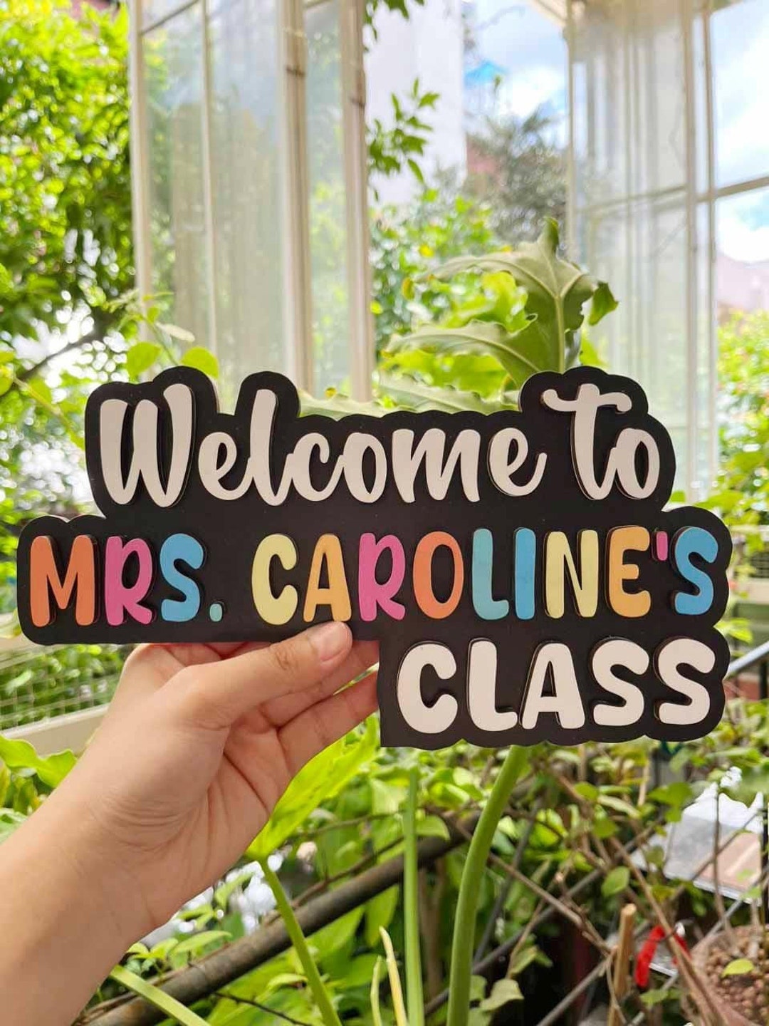 Custom Teacher Door Frame Corner Sign, Teacher Appreciation Gift ...