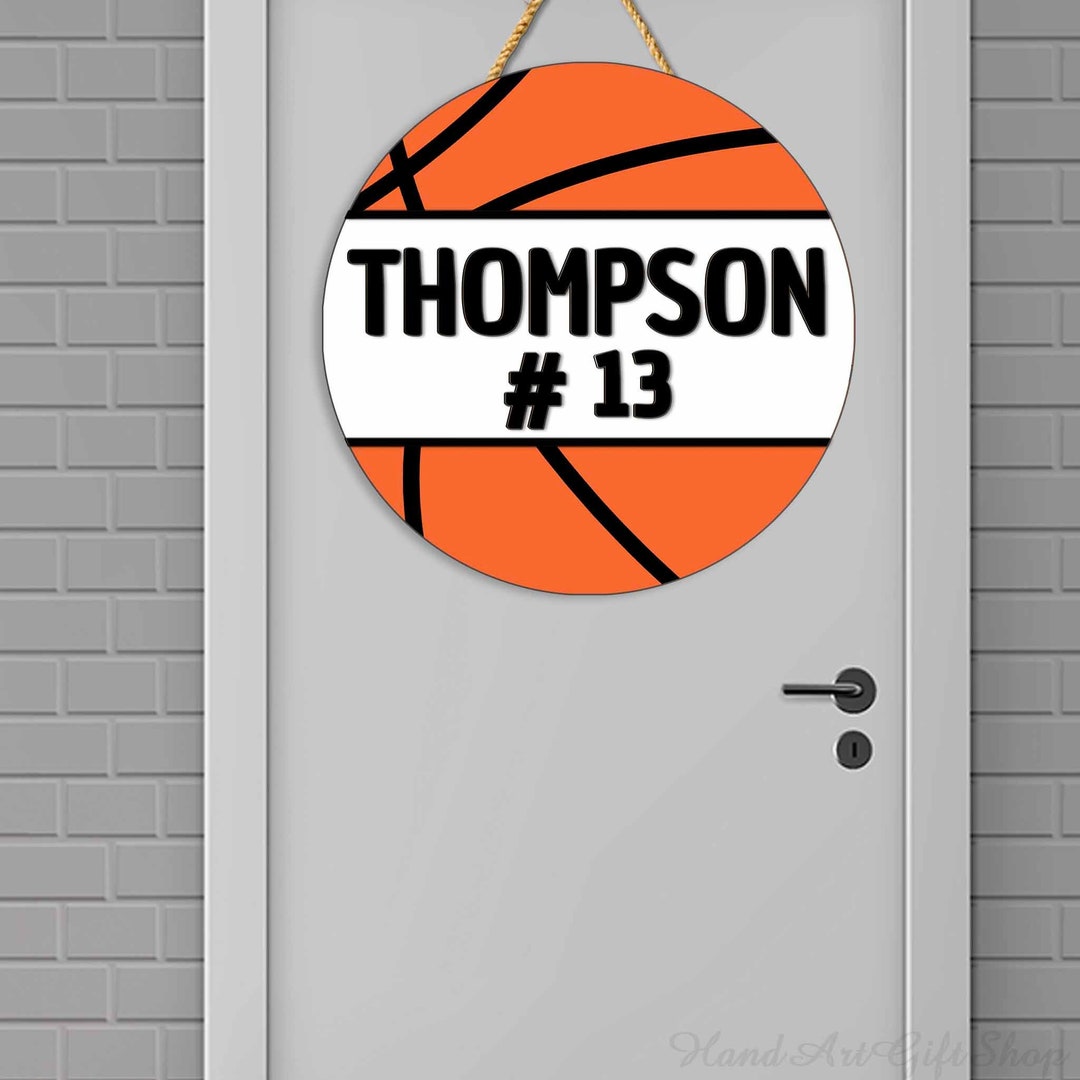 Personalized Basketball Door Sign, Basketball Sign, PE Teacher ...