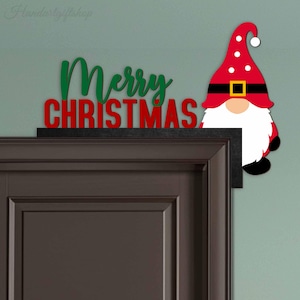 Santa Door Corner Sign Gifts, Santa Claus Door Toppers, Christmas Door ...