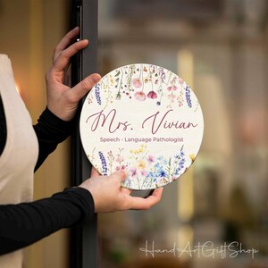 Personalized Door Sign for Speech Therapy, Speech Teacher Sign, Speech ...