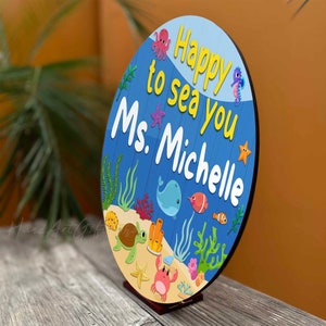 Ocean Sea Themed Classroom Door Sign, Teacher Door Hanger, New Teacher ...