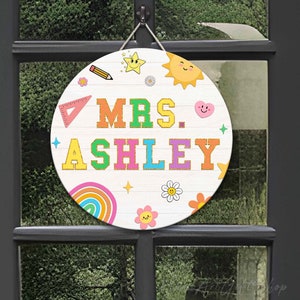 Custom Teacher Door Sign Gift, Back to School Welcome Sign ...