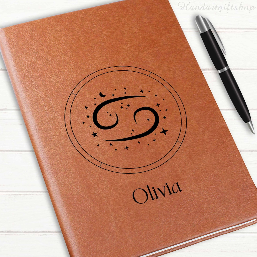 Zodiac Sign Journal for Her, Personalized Astrology Journal ...