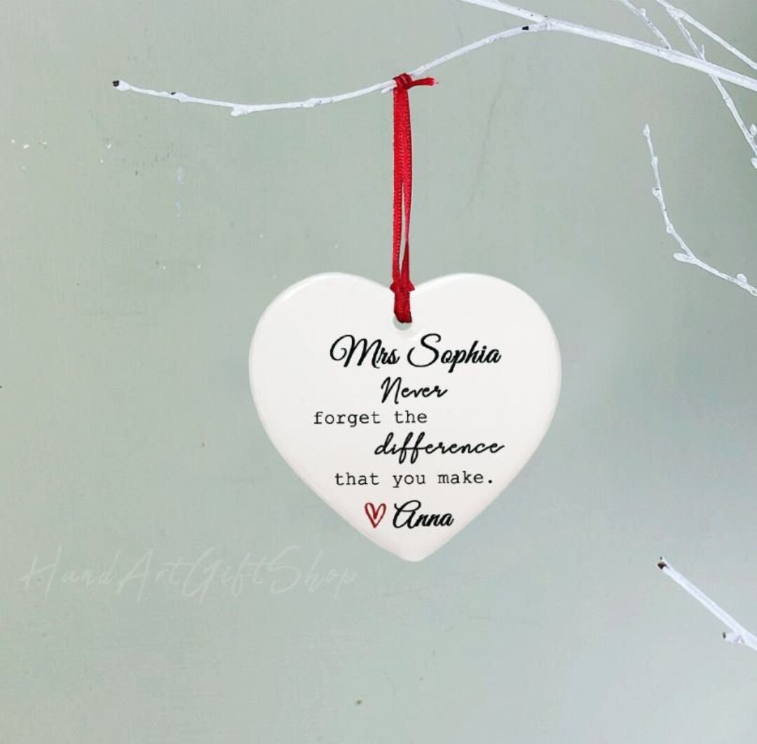 Thank You Christmas Ornament Gift, Thank You Ornament for Coworkers ...