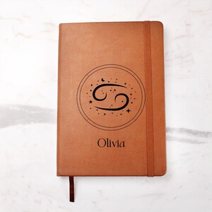 Zodiac Sign Journal for Her, Personalized Astrology Journal ...