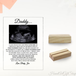 Daddy to Be Sonogram Acrylic Plaque, Expecting Dad Gift Sign ...