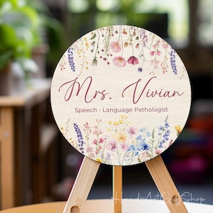 Personalized Door Sign for Speech Therapy, Speech Teacher Sign, Speech ...