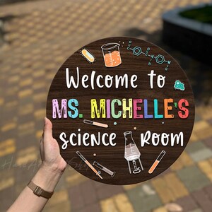 Science Teacher Door Sign Gifts/teacher Name Sign/back to School Gifts ...