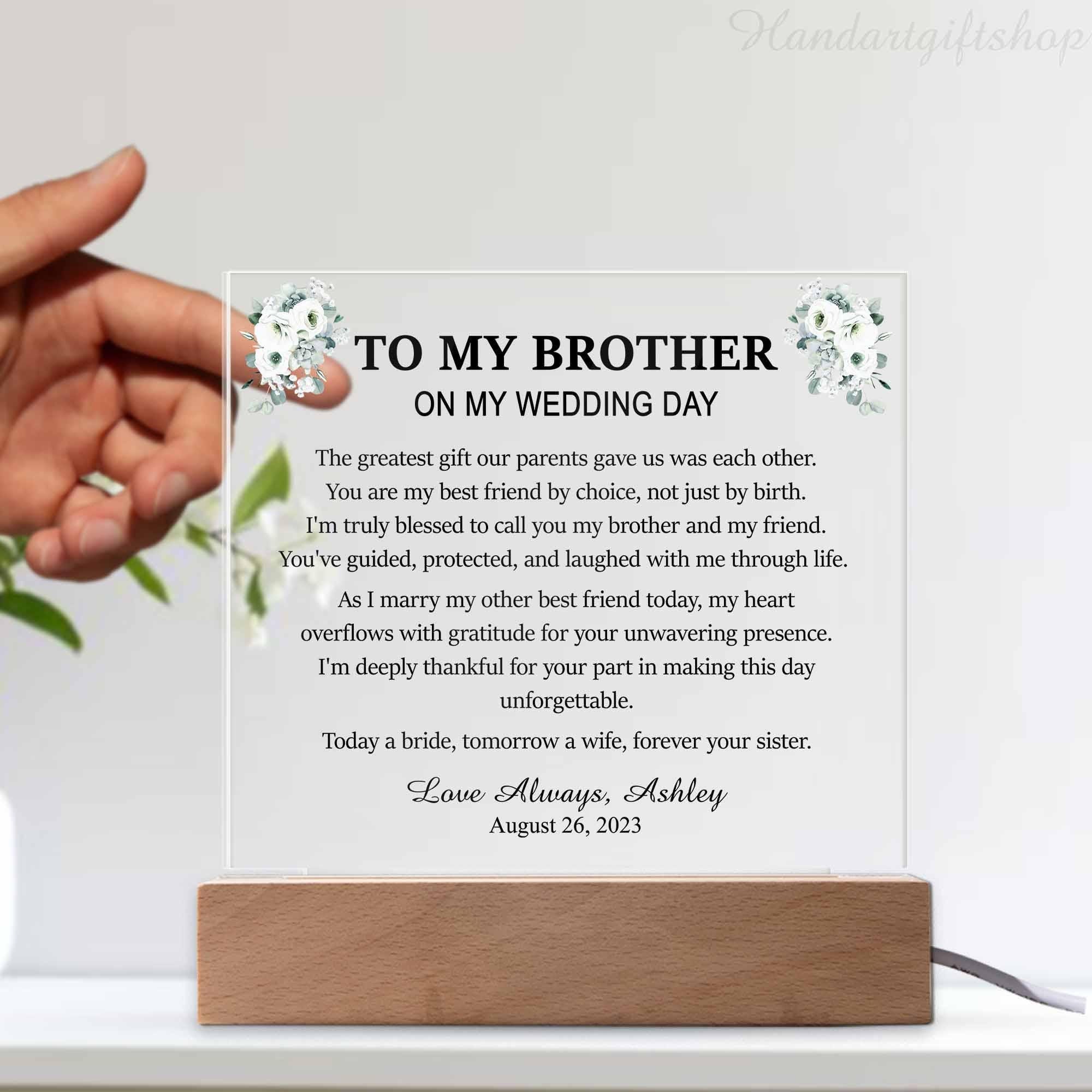 Gift for brother on wedding 60 photos - Astyledwedding.com