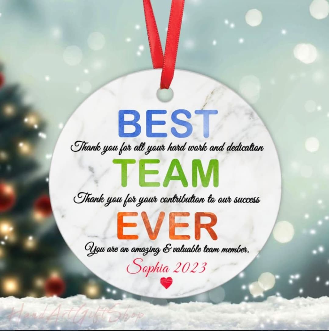 Best Team Ever Ornament, Best Team Ever Gifts for Coworkers Bulk ...