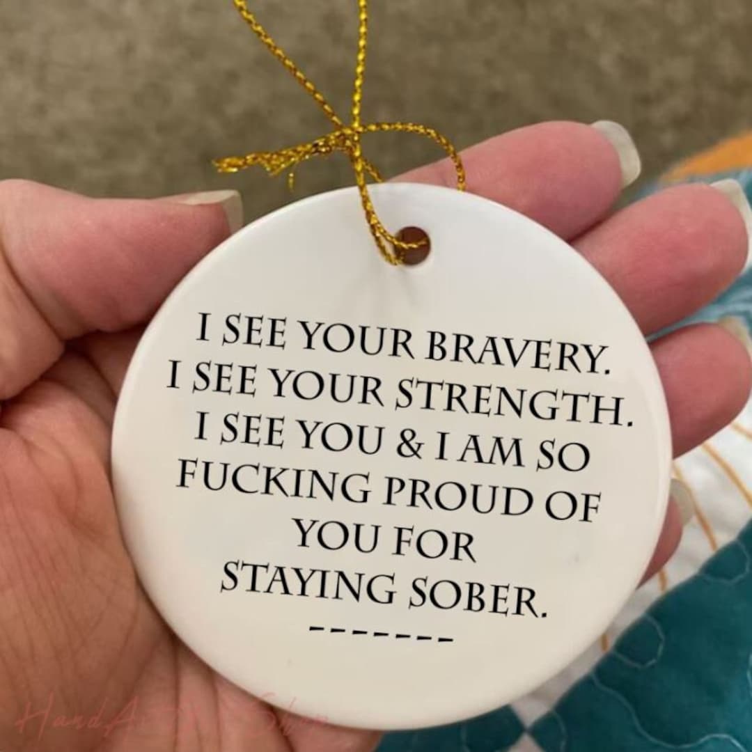 Addiction Recovery Ornament Addiction Recovery Christmas Gifts NA ...