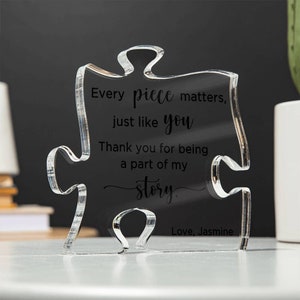 Personalized Mentor Appreciation Gift, Teacher Thank You Gift, Puzzle ...