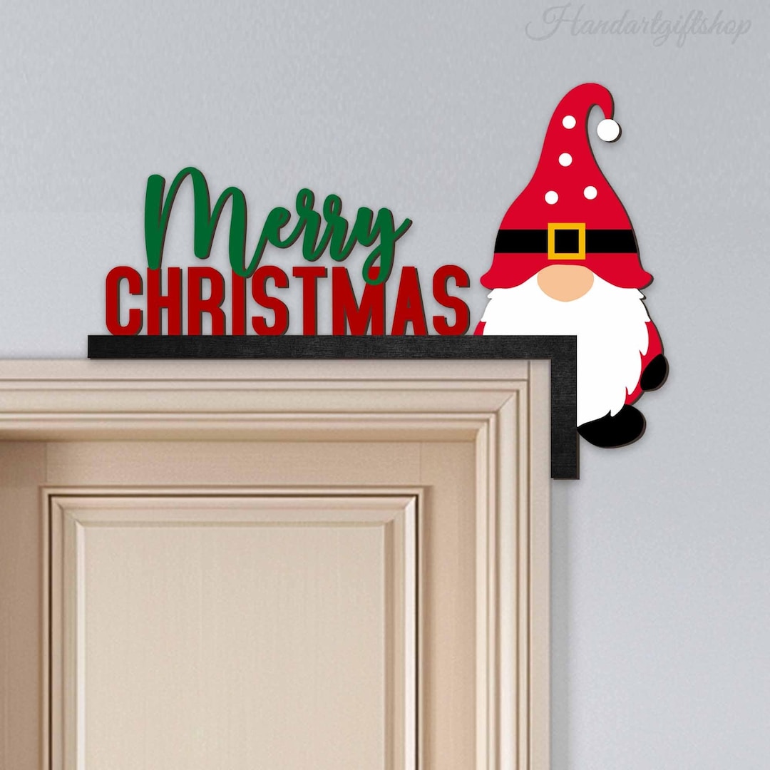 Christmas Door Toppers, 2024 Christmas Door Frame Decor, Christmas Door ...