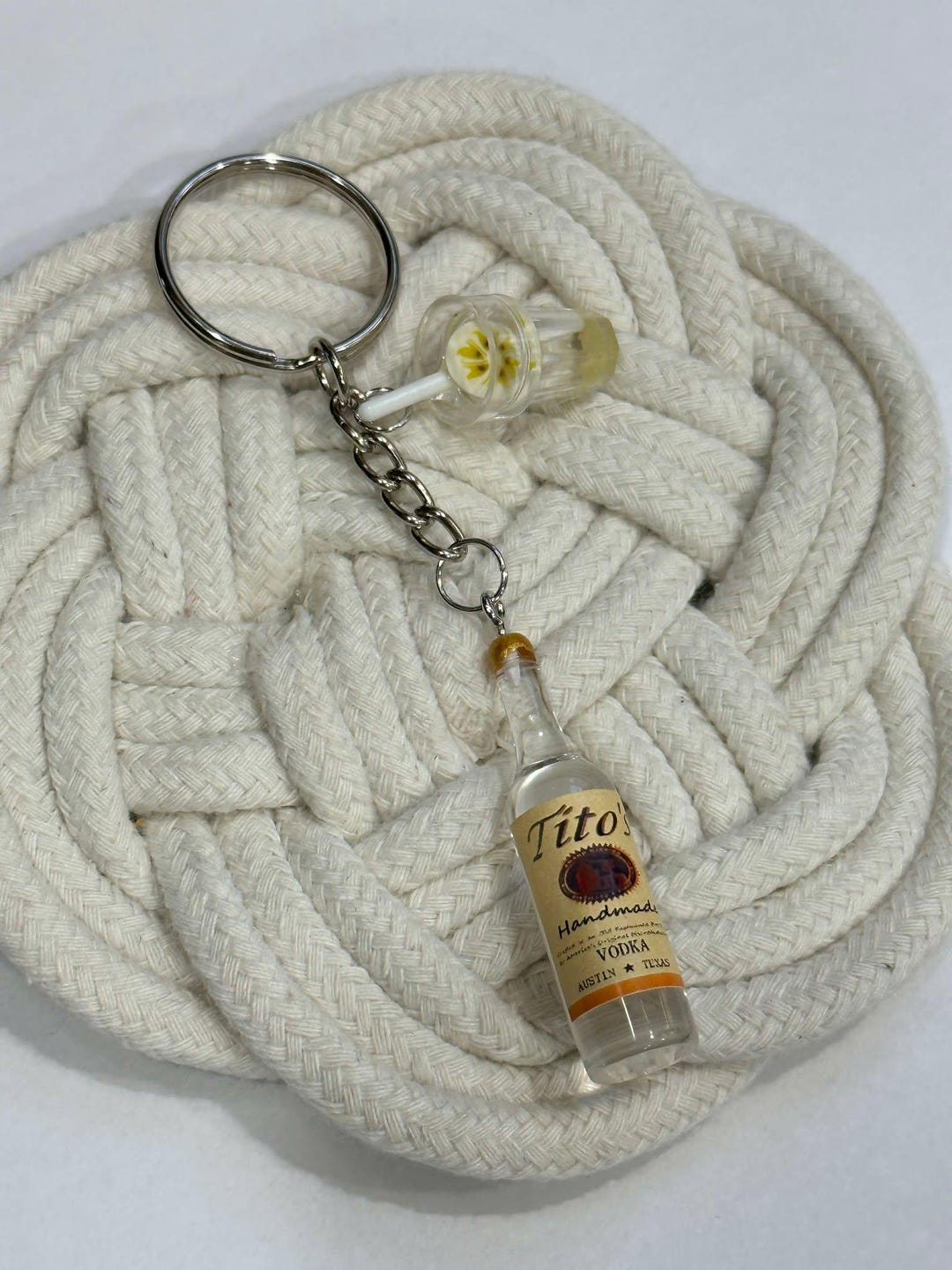 Mini Tito’s Vodka Bottle With Cocktail Glass Keychain - Etsy