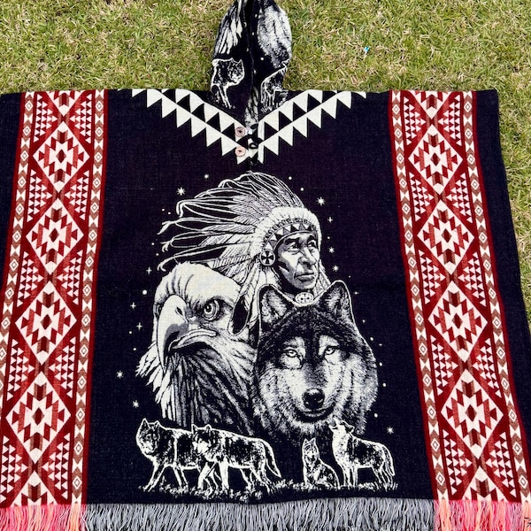 Native American Poncho - Etsy