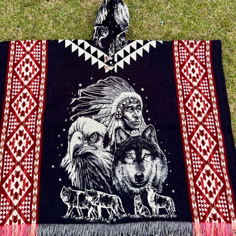 Native American Poncho - Etsy