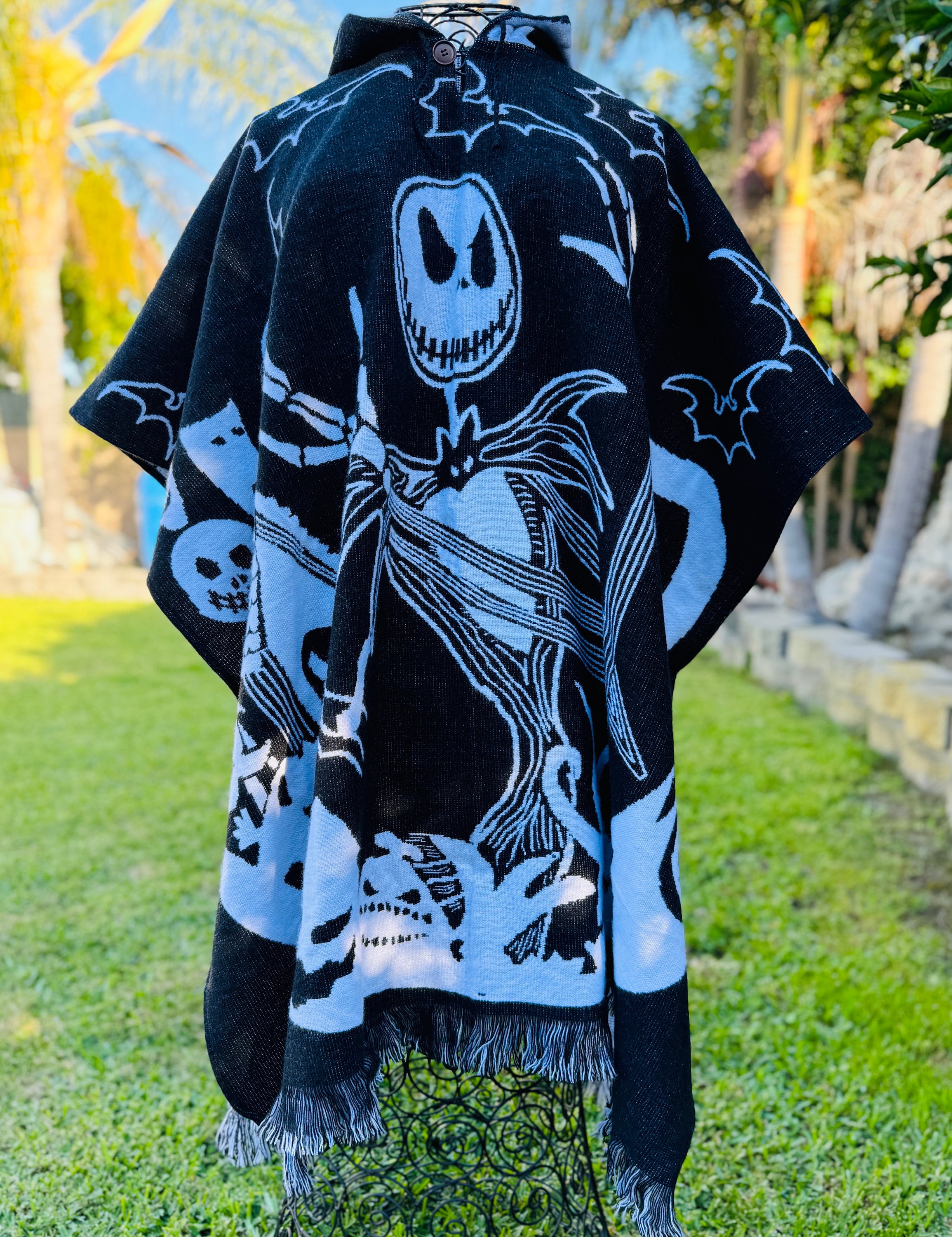 The Night Before Christmas Poncho, Jack Skellington Poncho Unisex ...