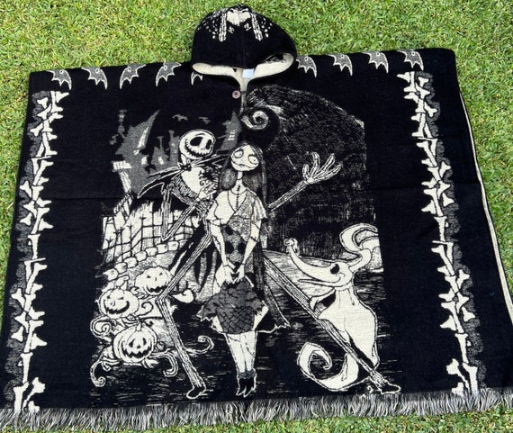 Nightmare Before Christmas Poncho Alpaca Wool Poncho Sally - Etsy