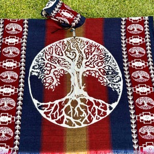 Tree of Life Alpaca Poncho, Unisex, Hooded Alpaca Wool Cape, Winter ...