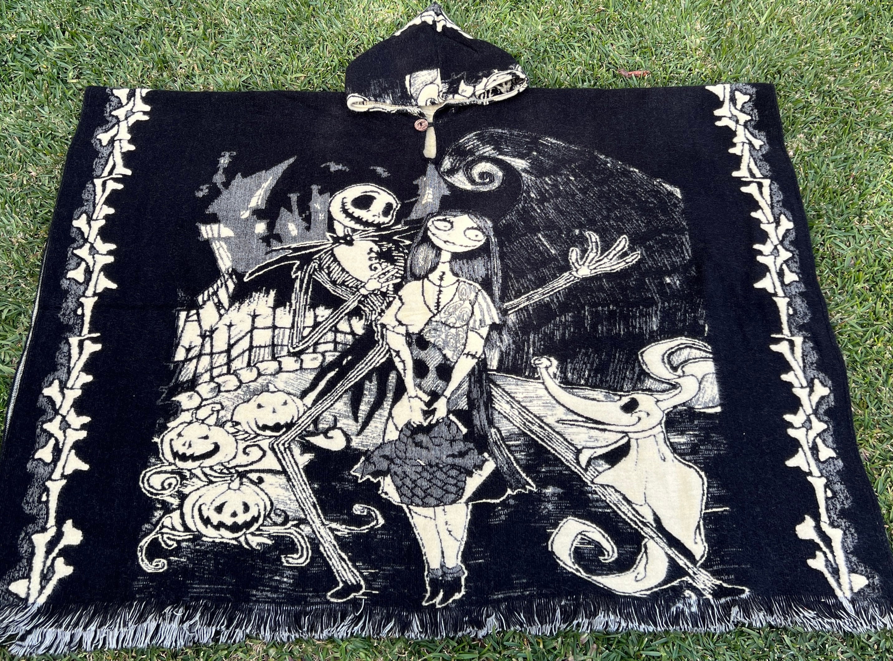 Nightmare Before Christmas Poncho Alpaca Wool Poncho Sally - Etsy