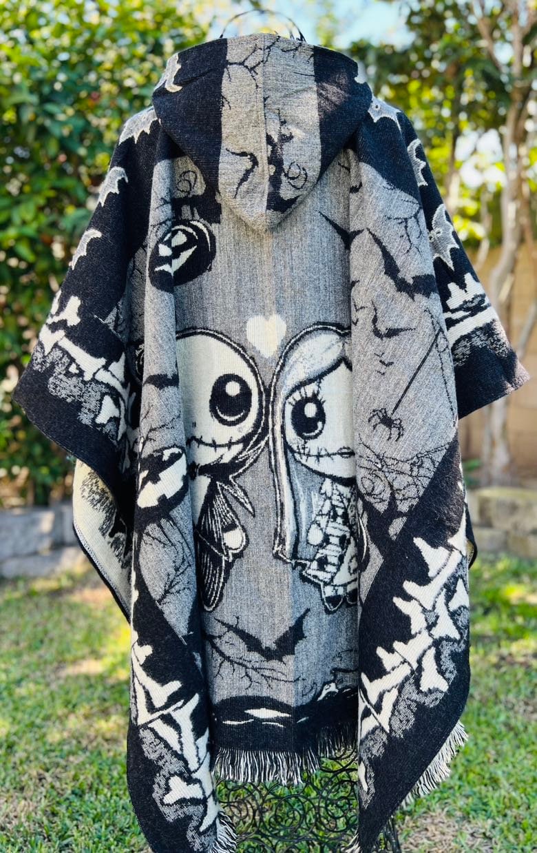 The Night Before Christmas Poncho, Jack Skellington Poncho Unisex ...