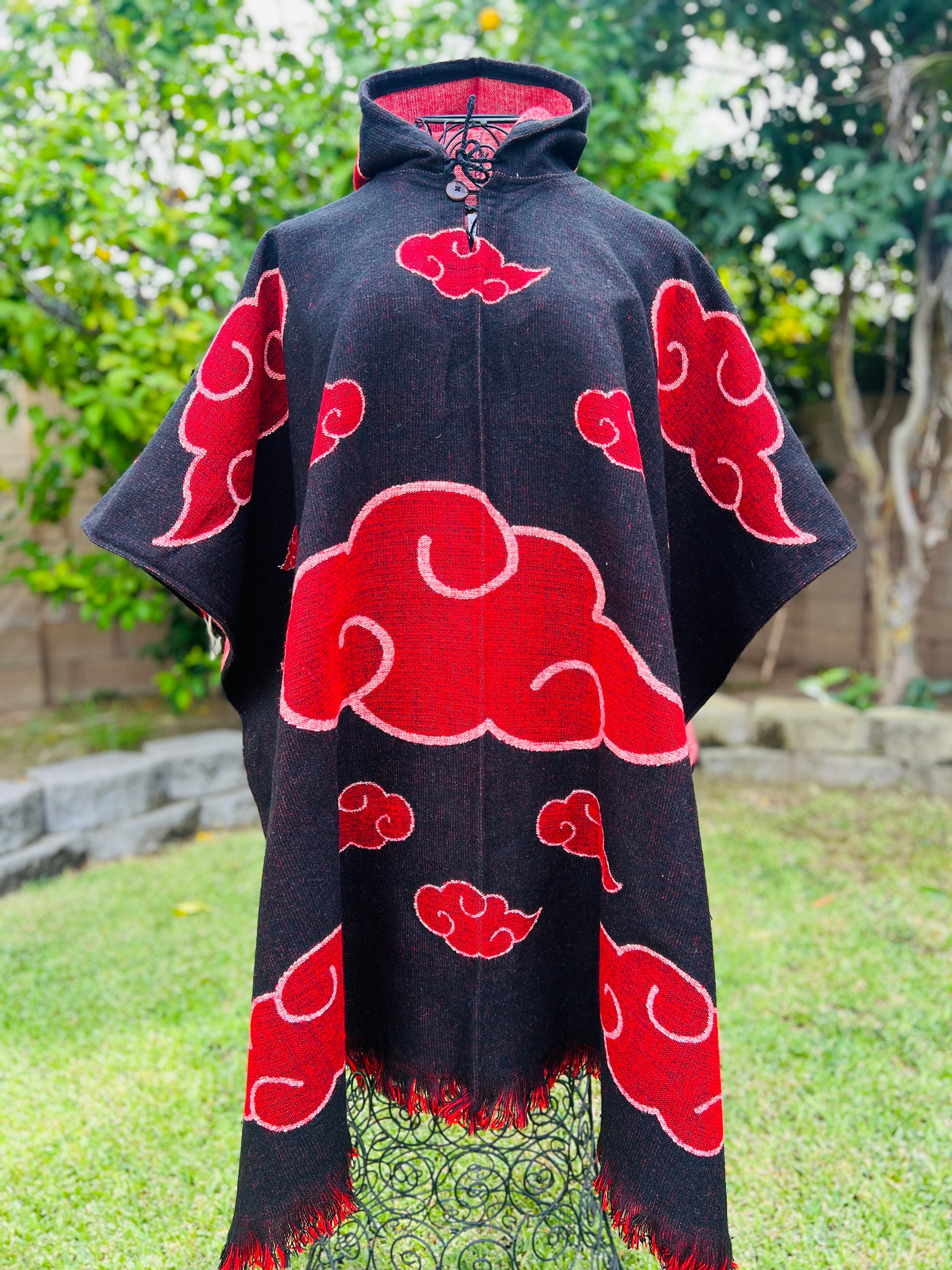 Anime Alpaca Poncho, Poncho Unisex Hooded Alpaca Wool Cape Exclusive ...