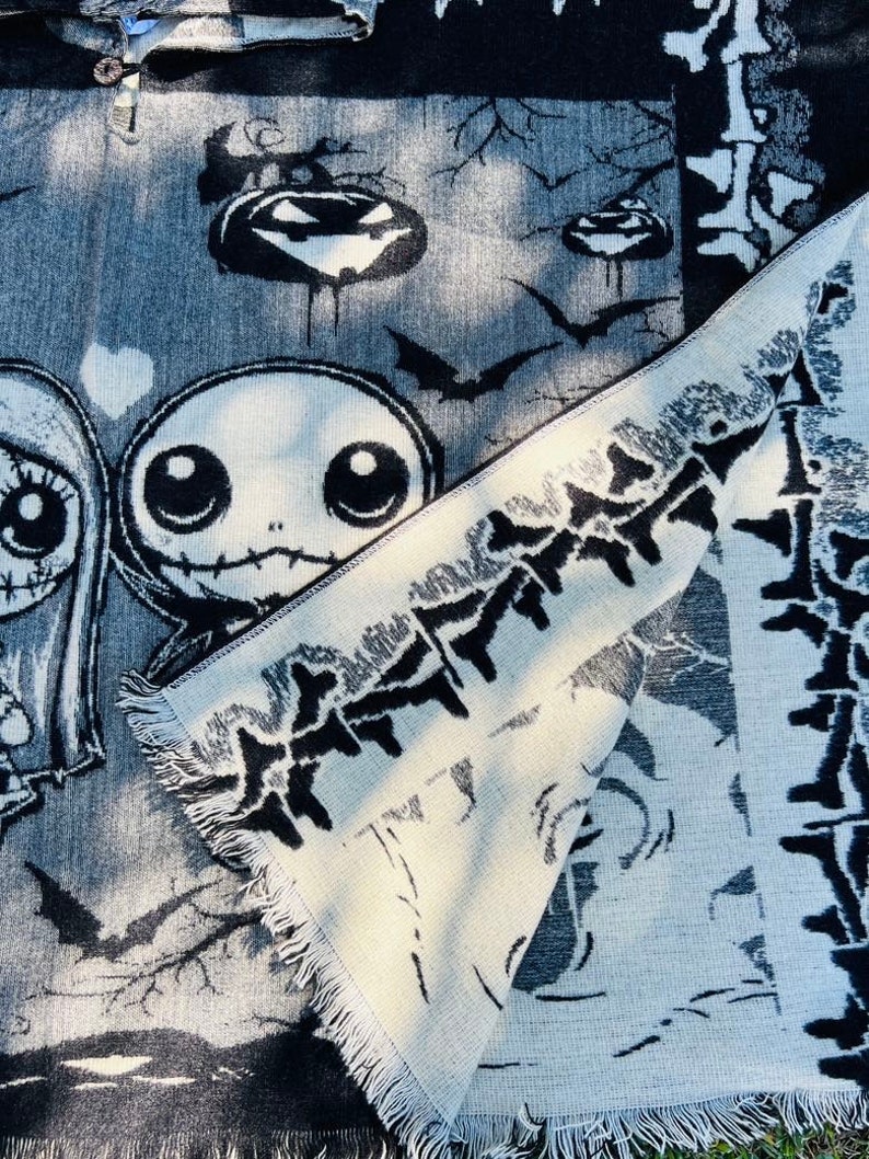 The Night Before Christmas Poncho, Jack Skellington Poncho Unisex ...