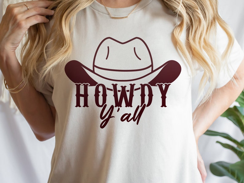 Howdy Y'all SVG PNG EPS Cowboy Hat Svg Western Svg - Etsy
