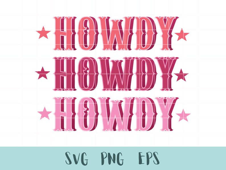 Howdy SVG PNG EPS | Western Svg | Cowgirl Svg | Texas Shirt Svg Cricut ...