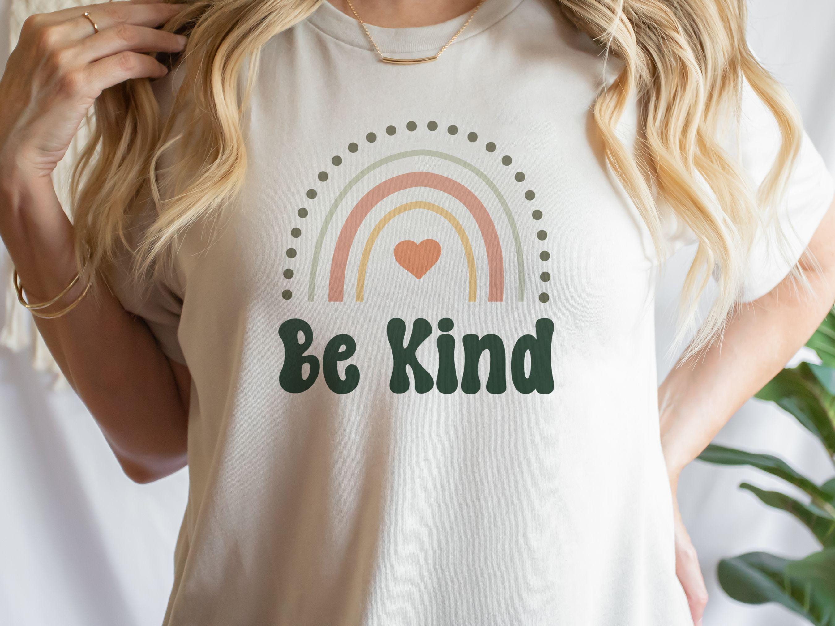 Be Kind Boho Rainbow SVG PNG EPS | Inspirational Svg | Cute Rainbow Svg ...