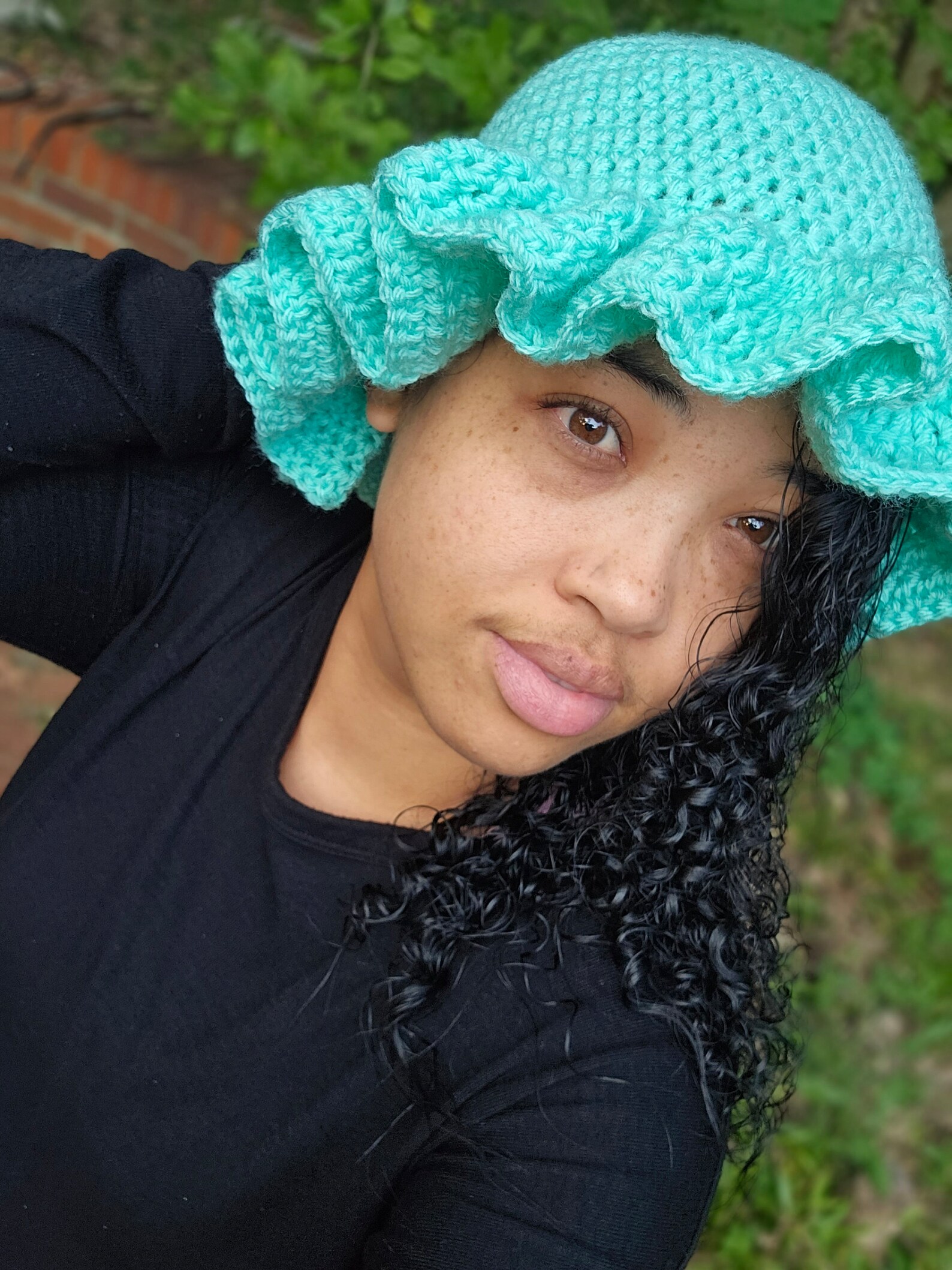 Beach Wave - Crochet Ruffle Hat, Crochet Beanie, Fall Fashion, Ruffle ...