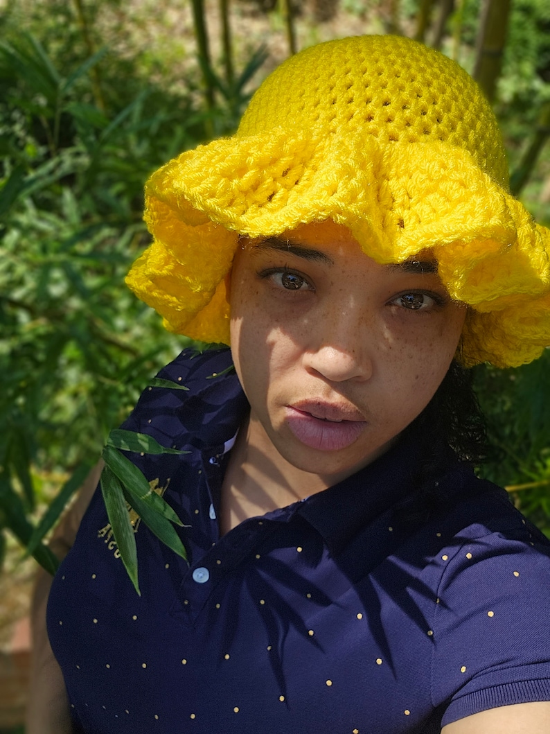 Beach Wave - Crochet Ruffle Hat, Crochet Beanie, Fall Fashion, Ruffle ...