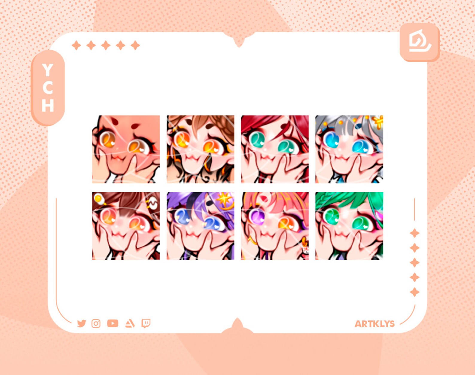 Emote Smush Squish YCH for Twitch / Discord - Etsy