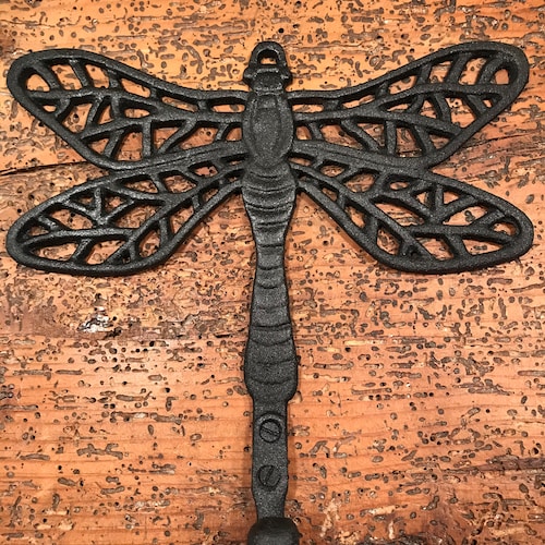 Vintage Style Cast Iron Dragonfly Rustic School Coat Hook Wall - Etsy