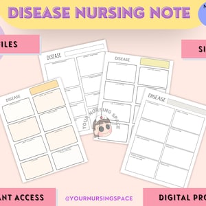 Disease Nursing Notes Template Pathophysiology, Disease Template ...