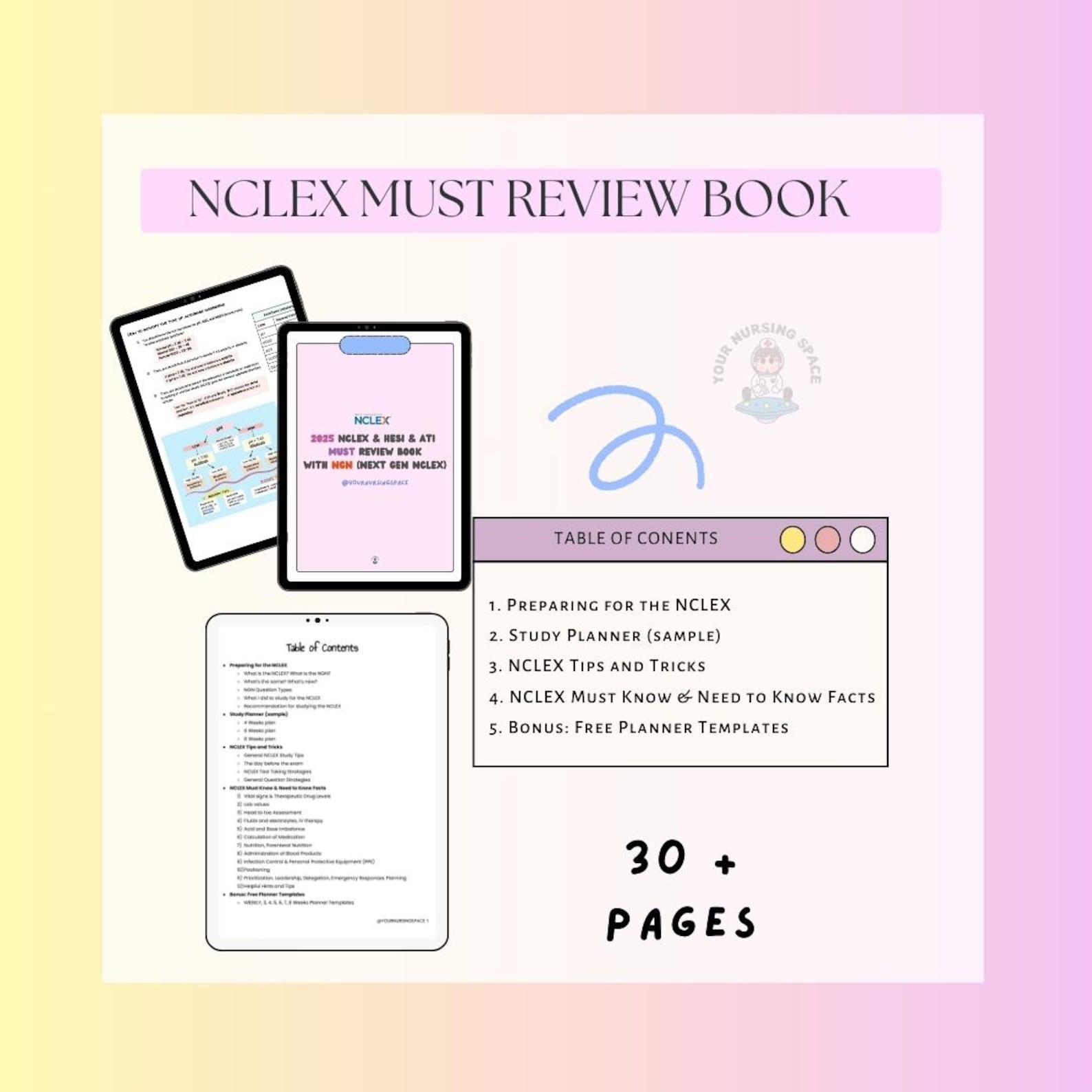 Next Gen NCLEX, Hesi, ATI Preparation Book | Nclex Must Review Book ...