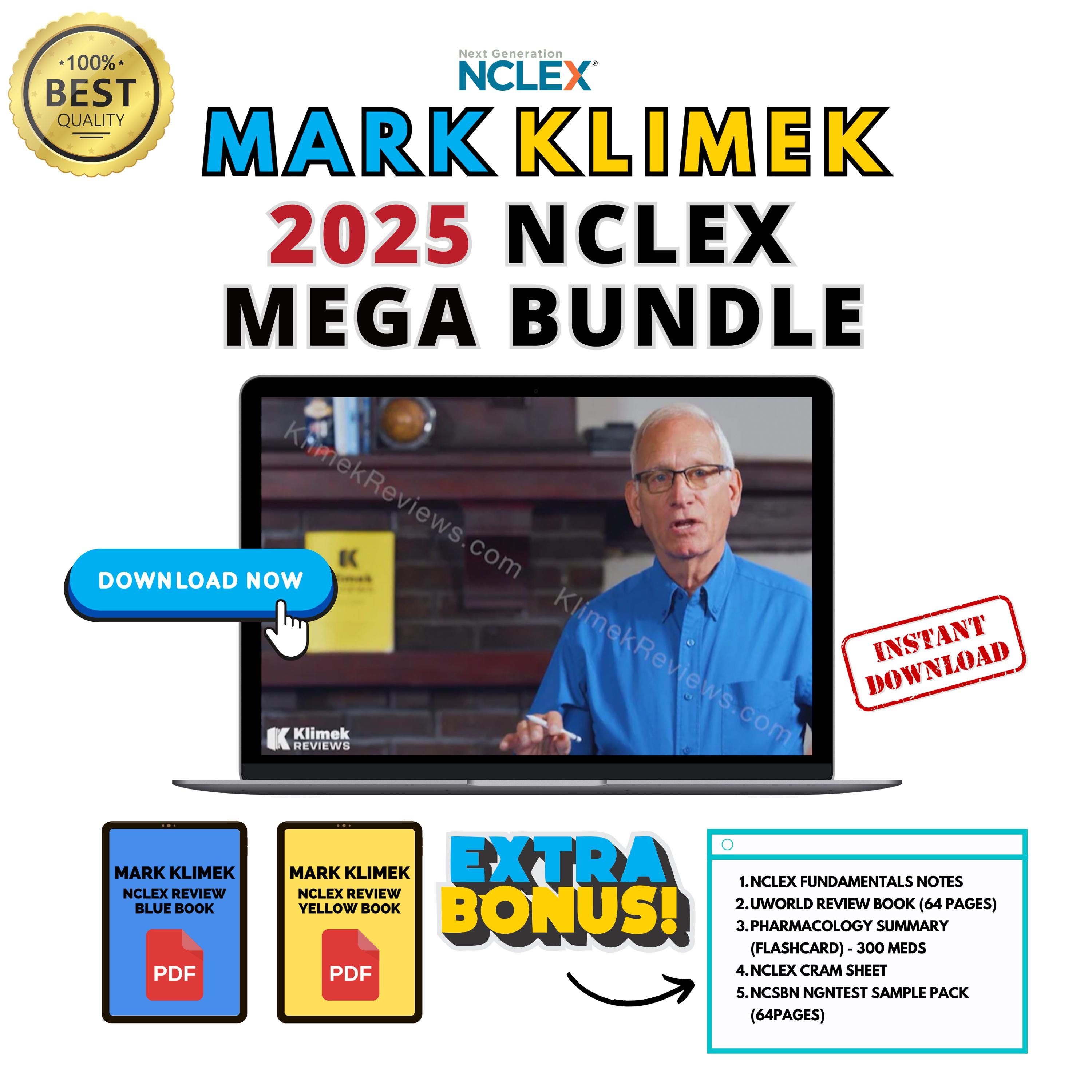 Mark Klimek 2025 Next Gen NCLEX Review Mega Bundle _ Latest Video ...