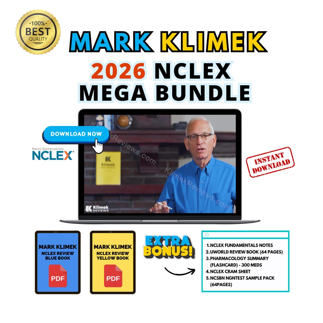 Mark Klimek 2026 Next Gen NCLEX Review Mega Bundle _ Latest Video ...