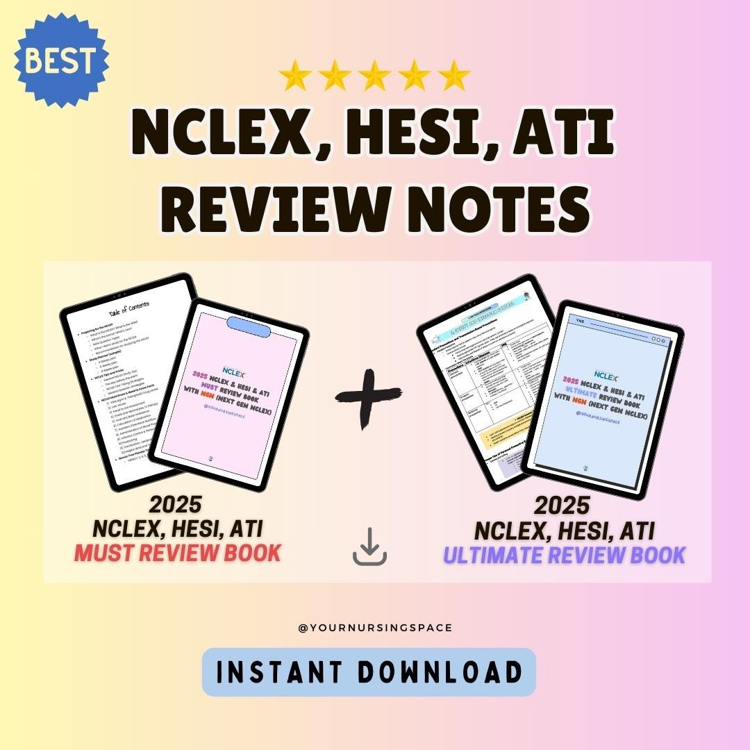 Next Gen NCLEX, Hesi, ATI Preparation Book | Nclex Must Review Book ...