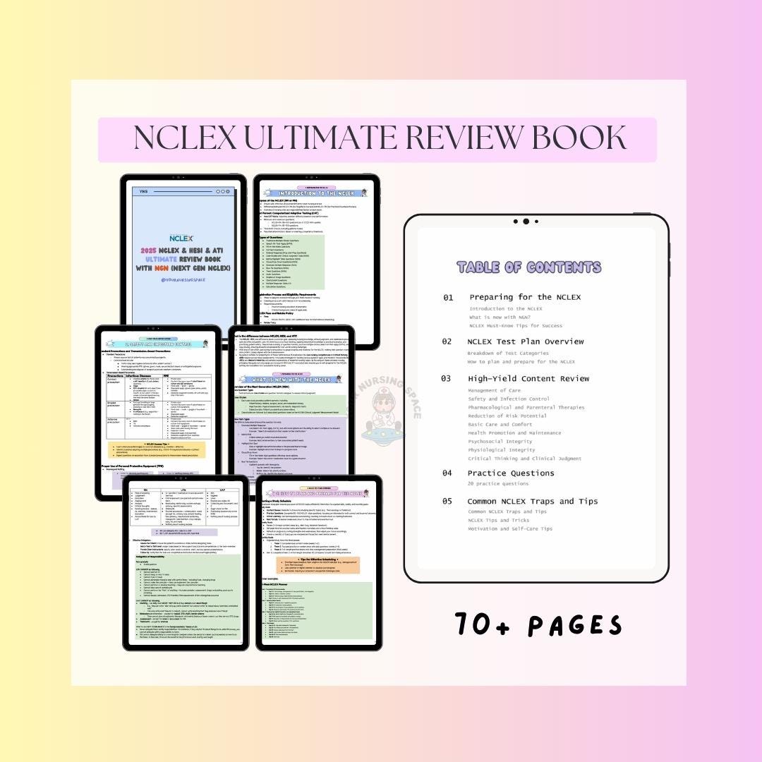Next Gen NCLEX, Hesi, ATI Preparation Book | Nclex Must Review Book ...