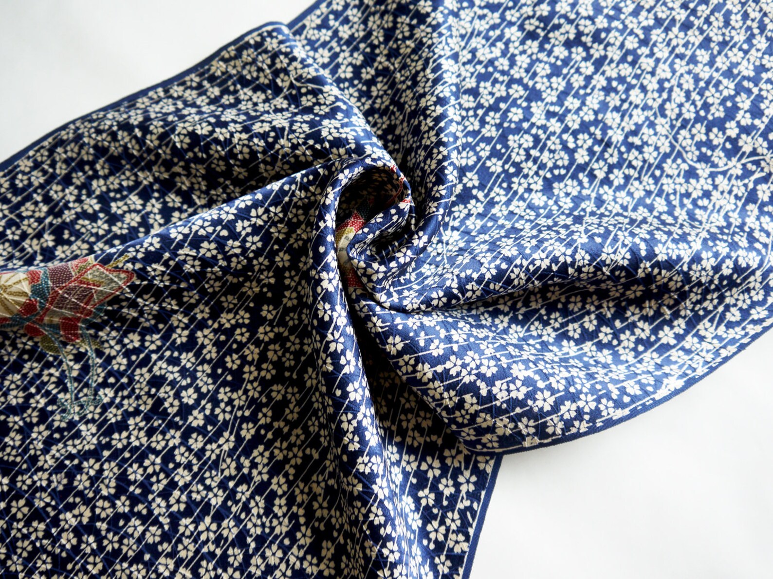 Kimono Silk Fabric, 80's Vintage Japanese Silk Kimono, for Sewing ...